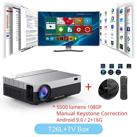 Touyinger T26L T26K 1080p LED full HD Projector Video beamer 5500 Lume ...